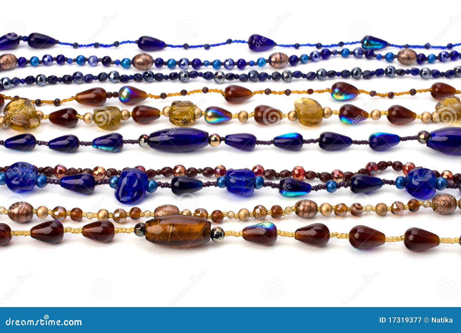 Colourful Beads Background on White Stock Image - Image of beads ...