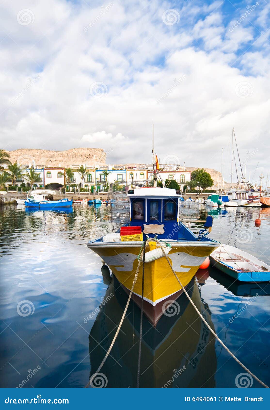 Colourful boat stock image. Image of boat, rope, blue - 6494061