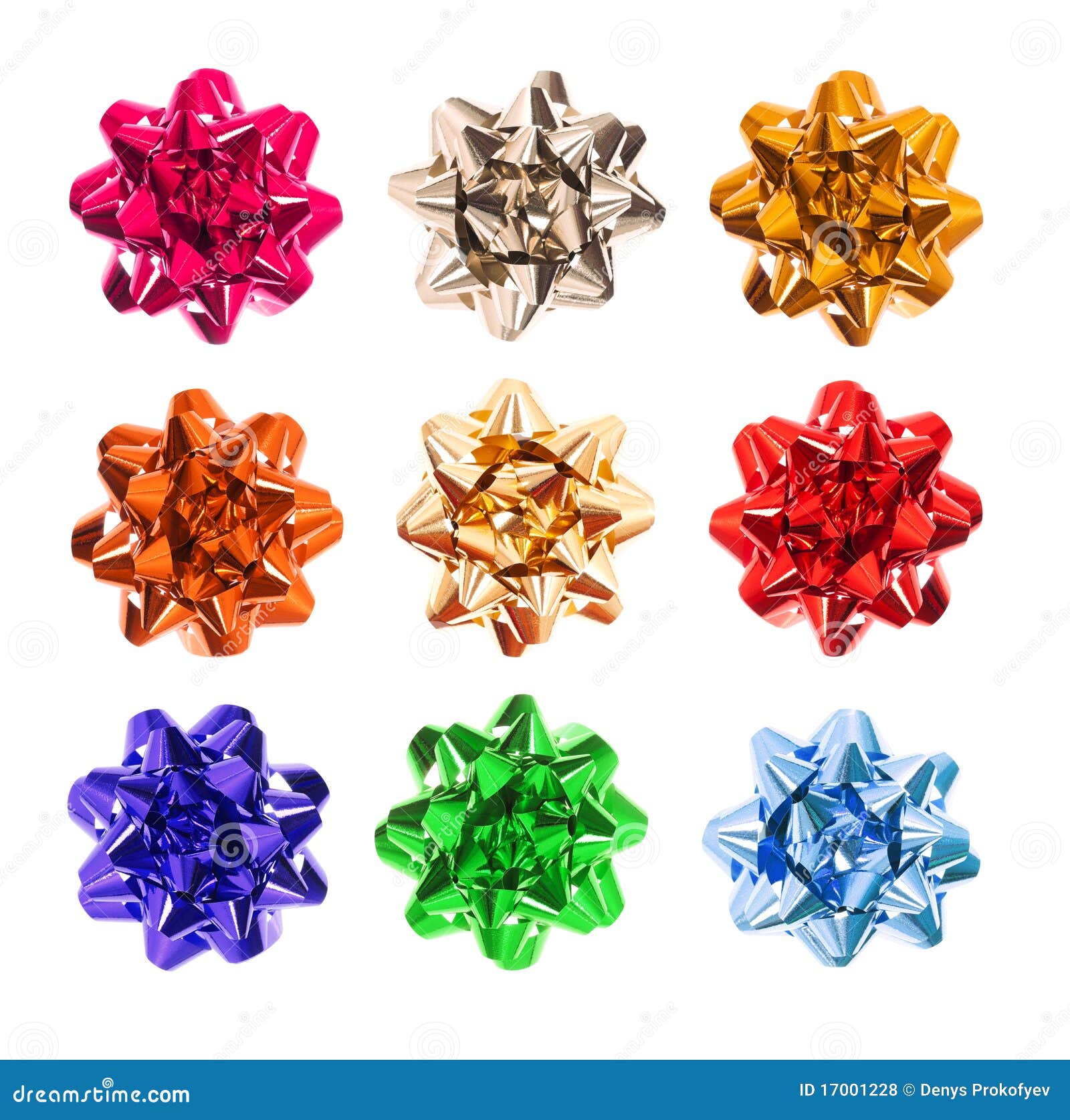 Colourful bows stock photo. Image of object, close, present - 17001228