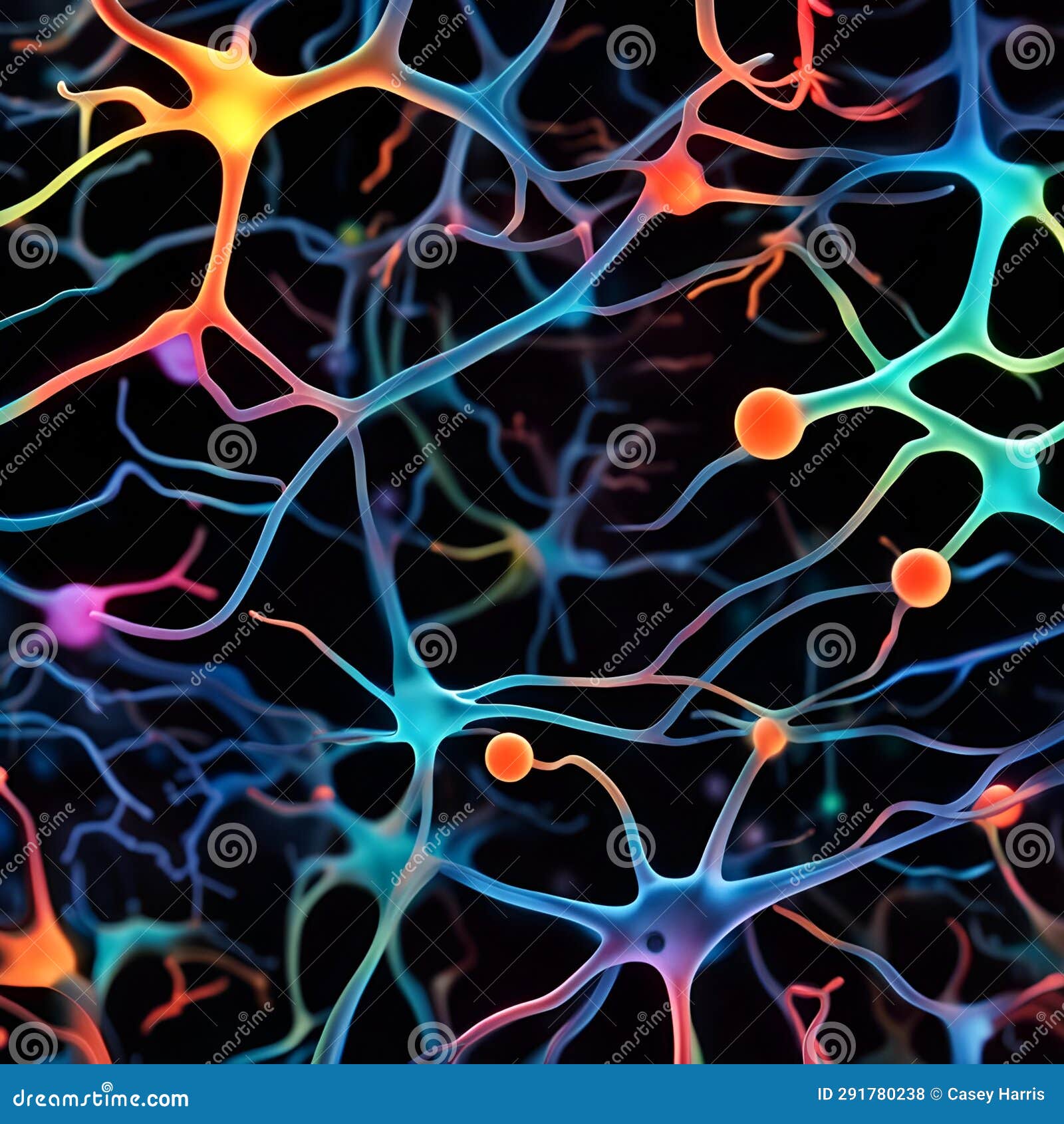 Colourful Brain Activity Illustration Stock Illustration - Illustration ...