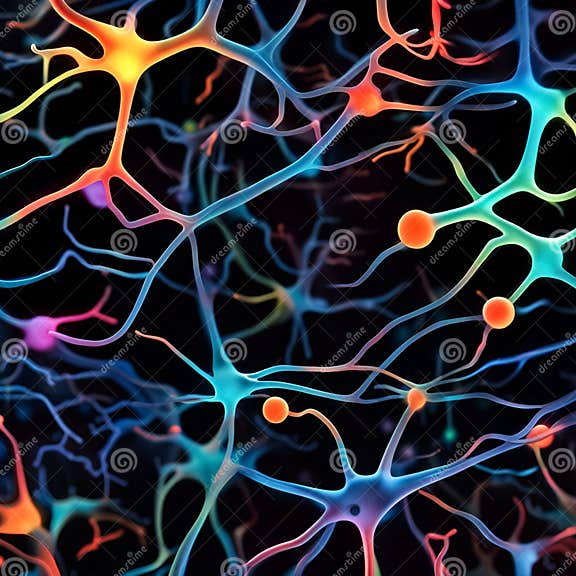 Colourful Brain Activity Illustration Stock Illustration - Illustration ...