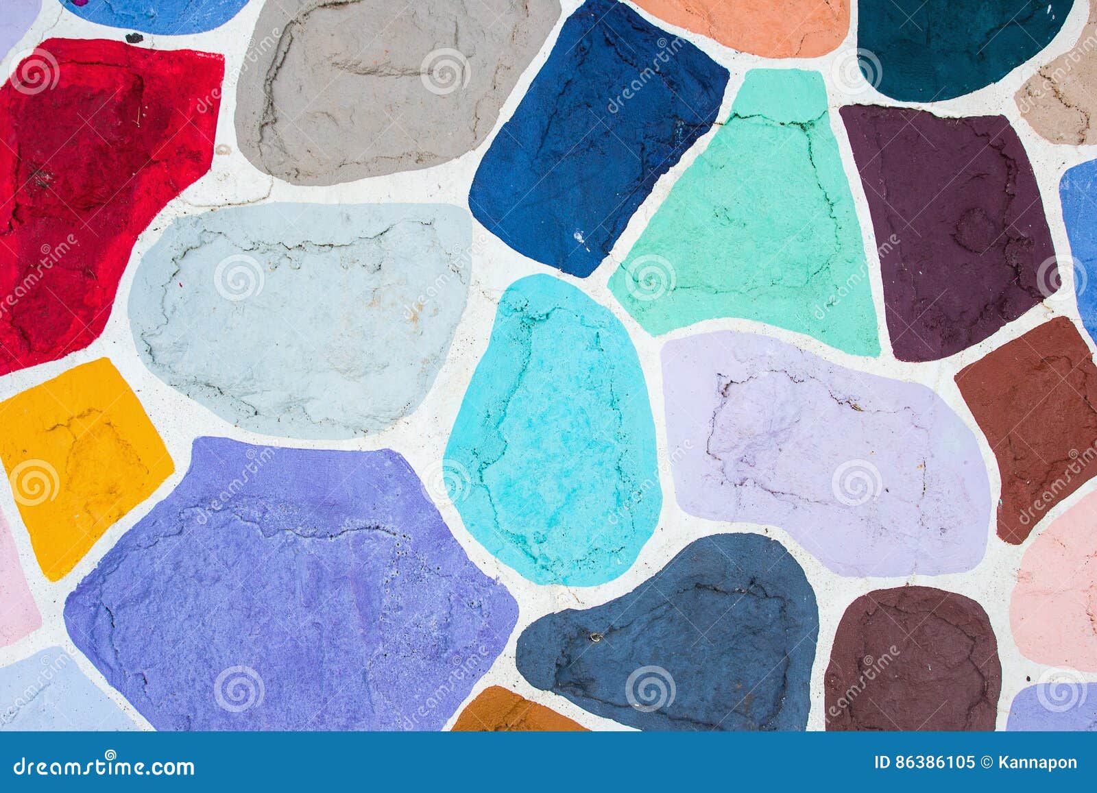 Colourful brick wall. stock image. Image of pattern, colorful - 86386105