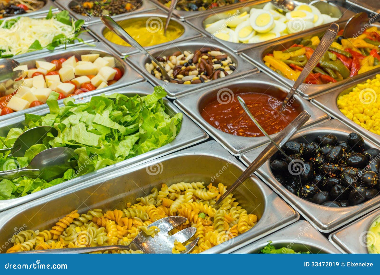 Colourful buffet stock image. Image of dressing, nutrition - 33472019