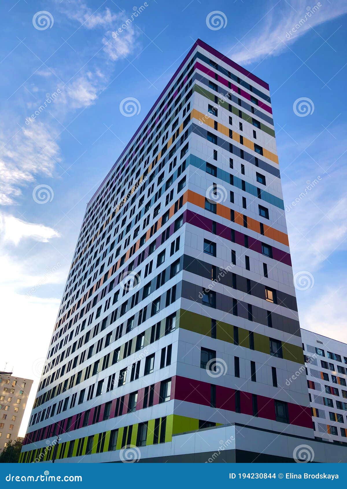 Colourful Building Flats City Architecture Stock Photo - Image of ...