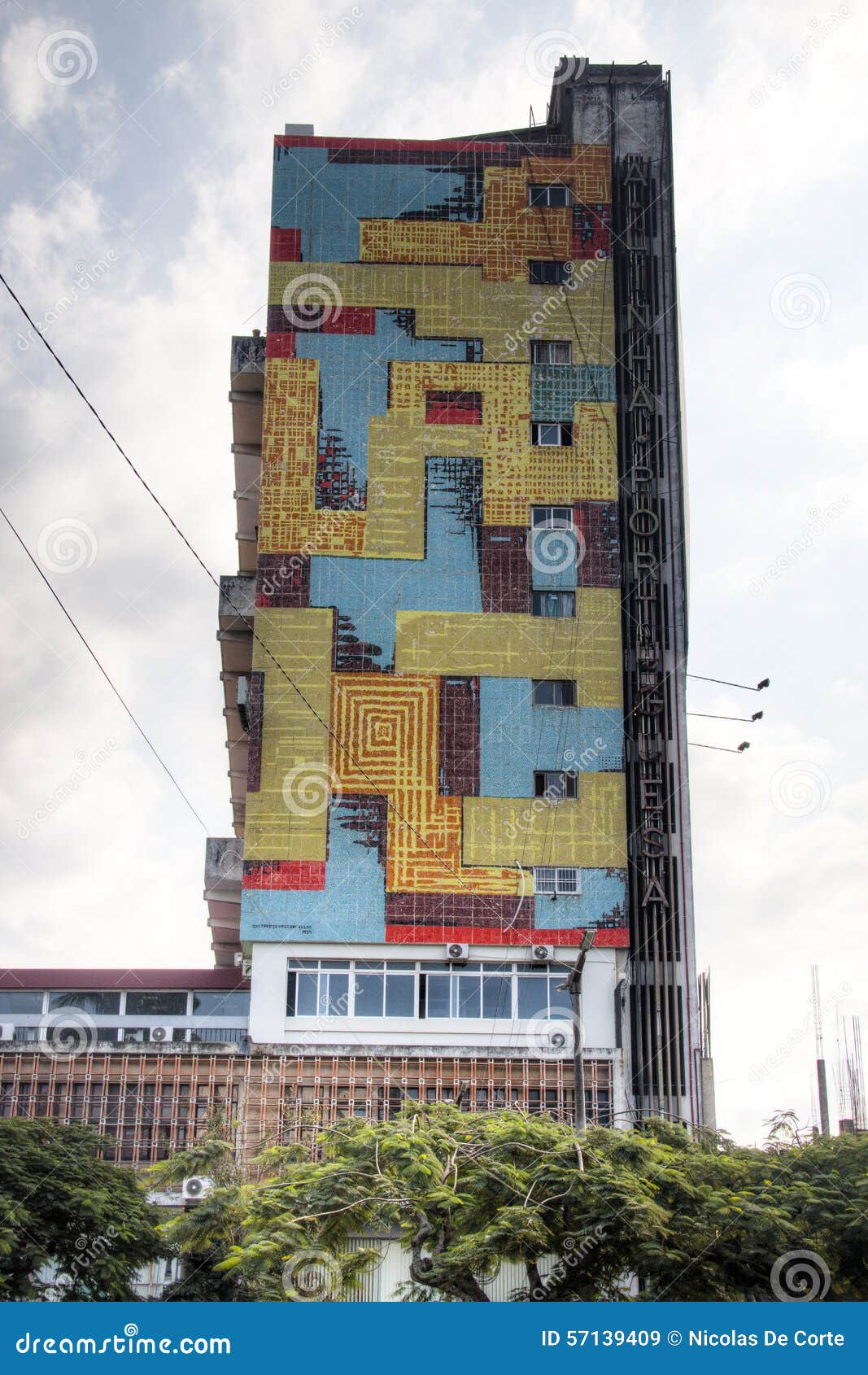 Colourful Building in Maputo, Mozambique Editorial Stock Image - Image ...