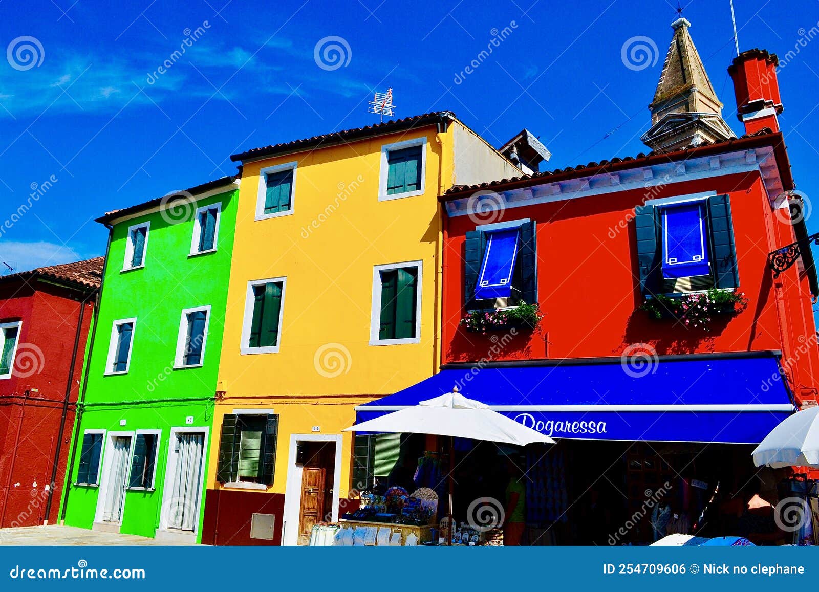 Colourful buildings editorial photo. Image of painted - 254709606