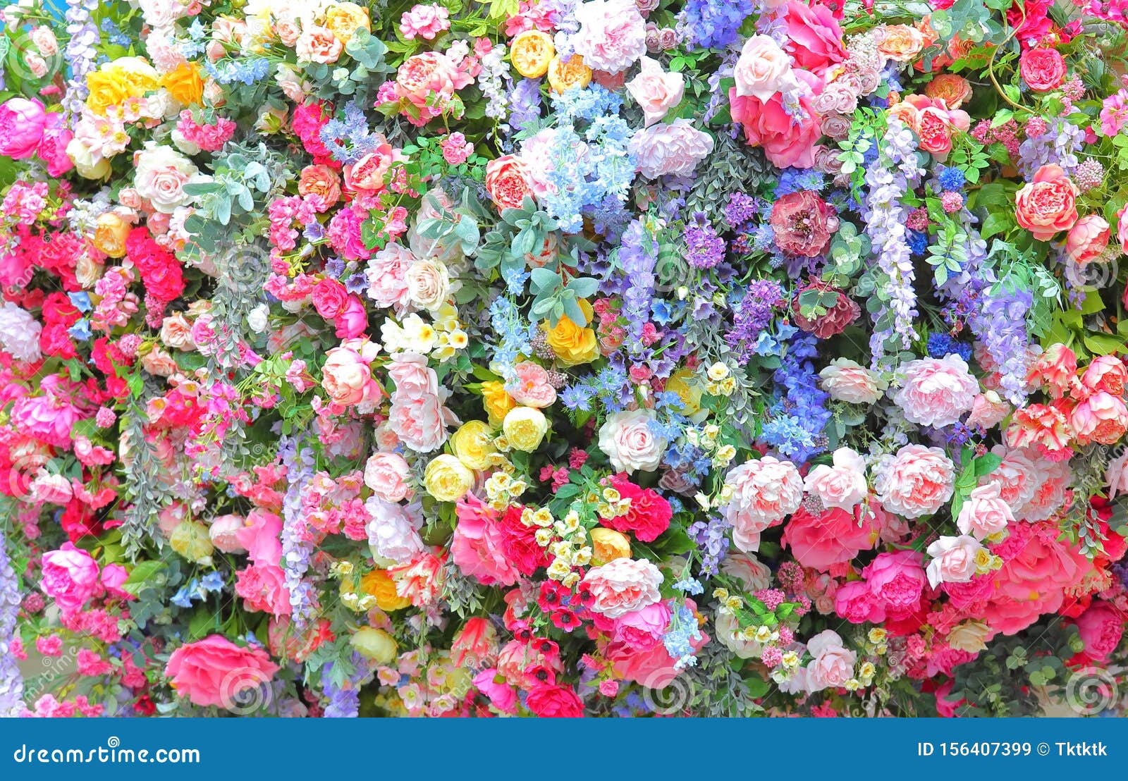 Colourful Bunch of Flower Decoration Nature Texture Stock Image - Image ...