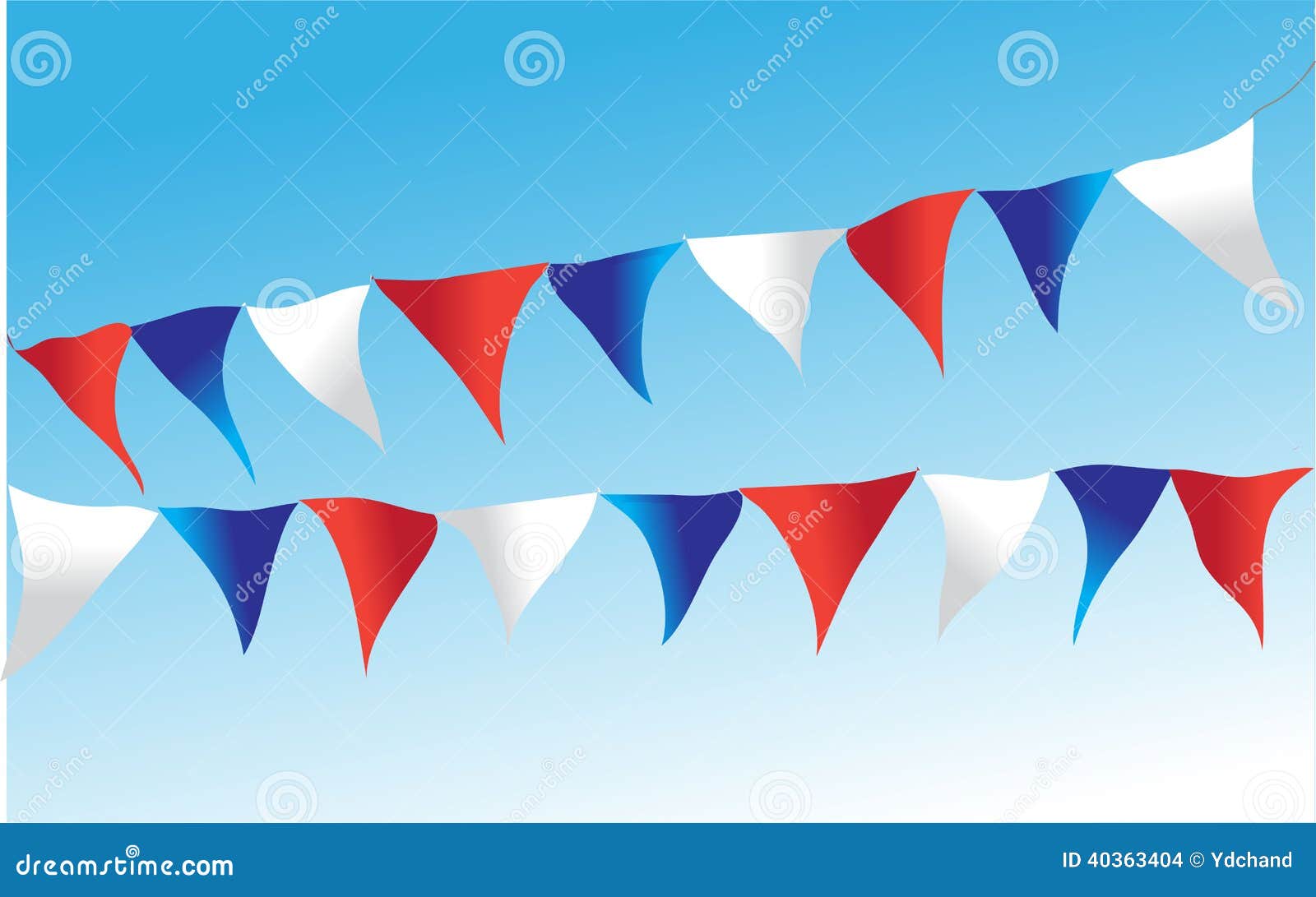 Colourful bunting flags stock vector. Illustration of bunting - 40363404