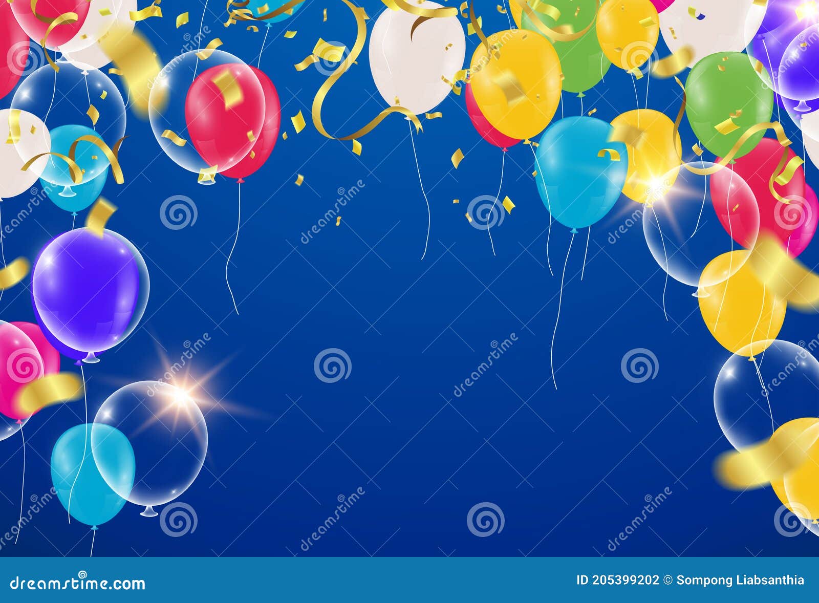 Colourful Bursting Celebration Balloons Stock Vector - Illustration of ...
