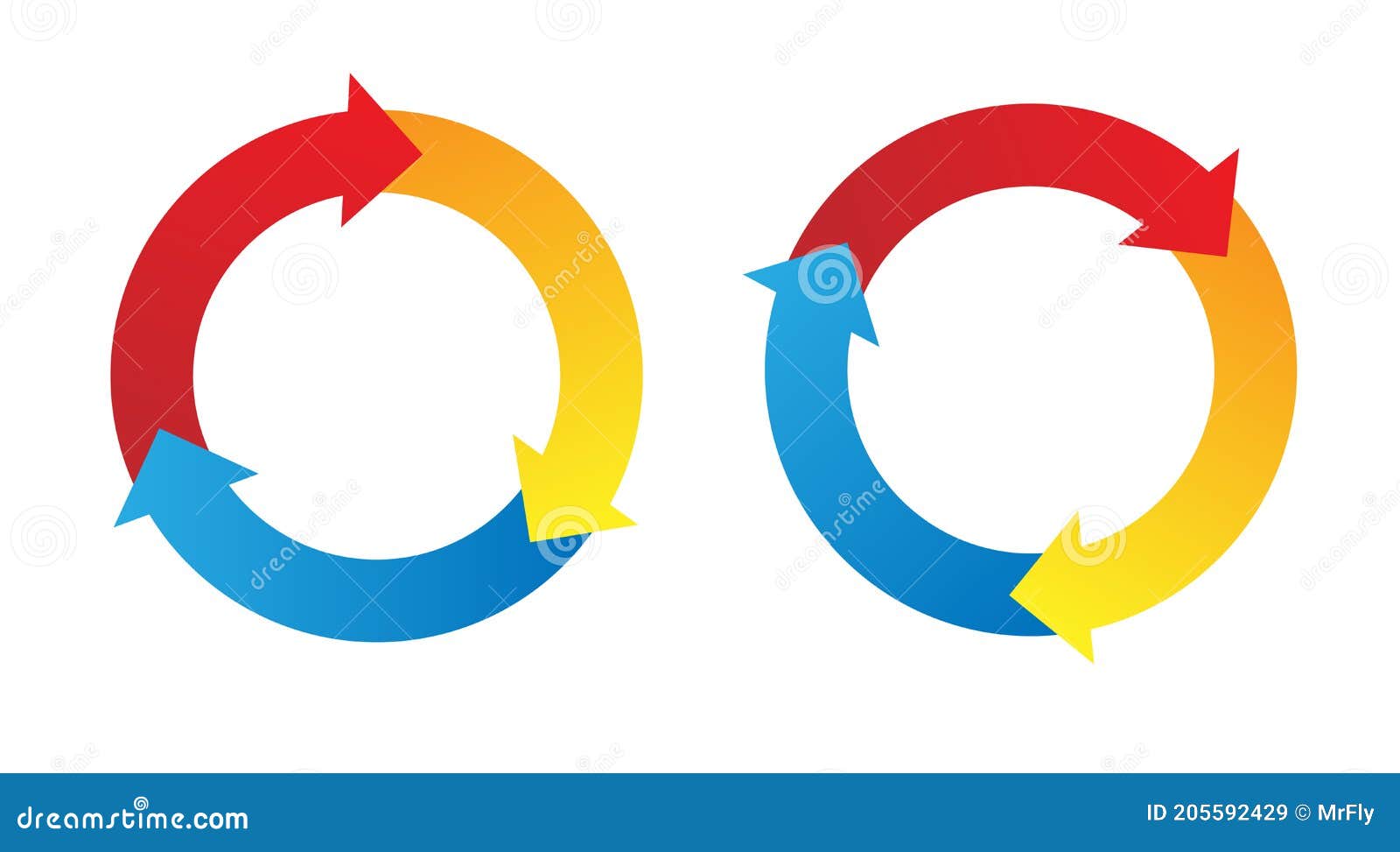 Colourful Business Flowchart Set, Vector Illustration Stock Vector ...