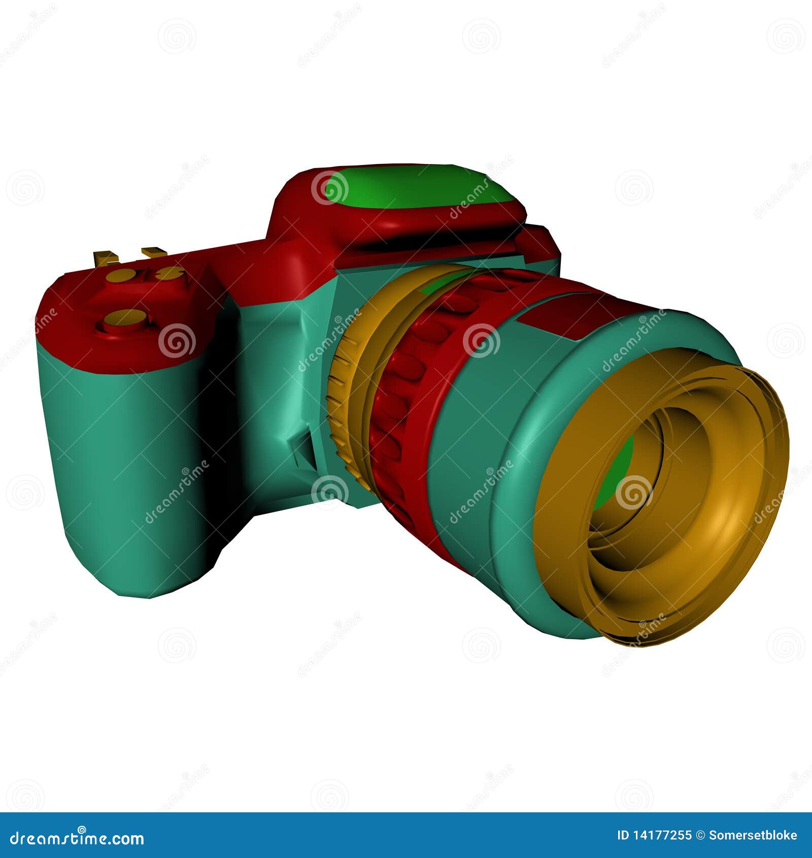Colourful camera stock illustration. Illustration of camera - 14177255