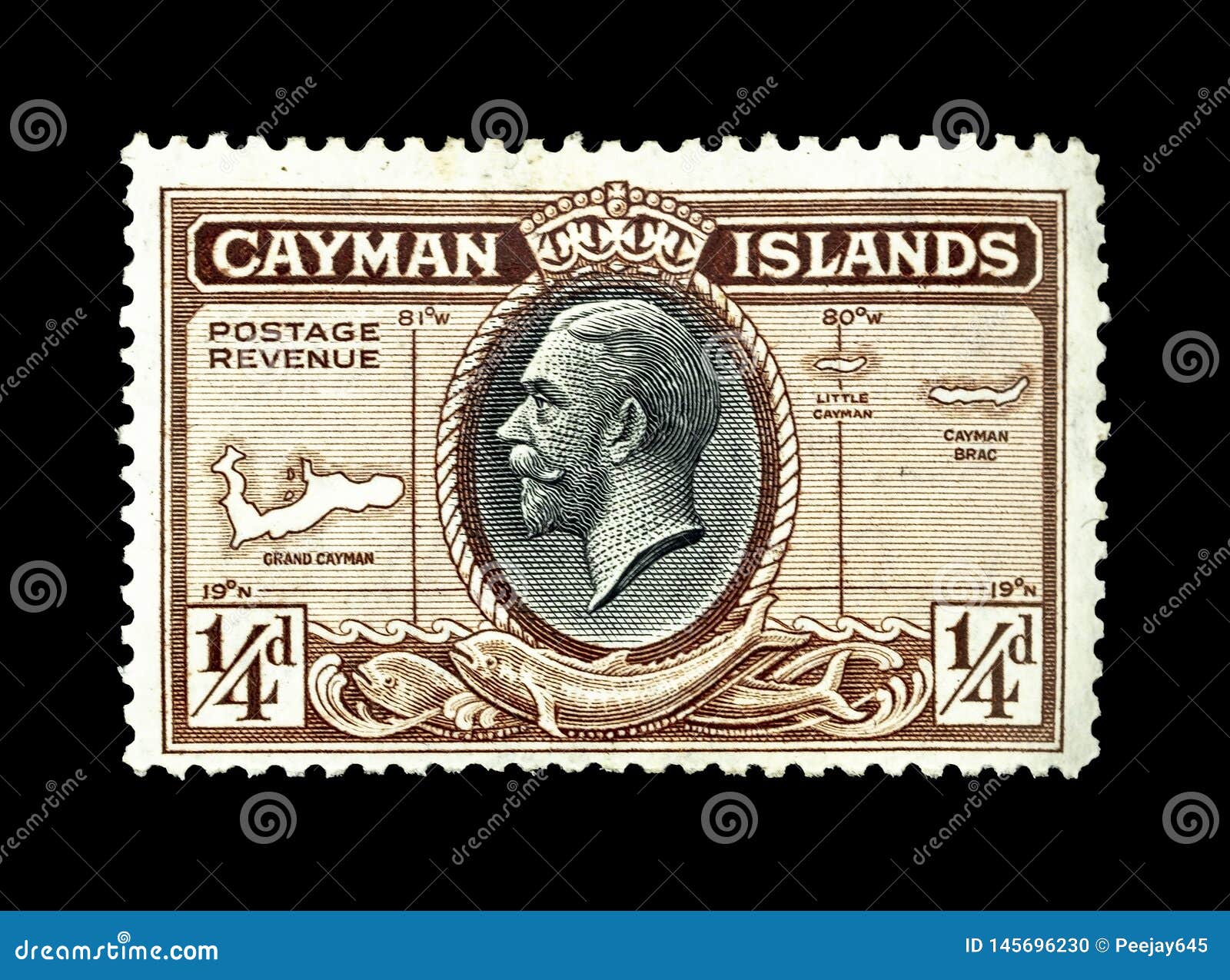 Colourful Cayman Islands Postage Stamps Editorial Image - Image of ...