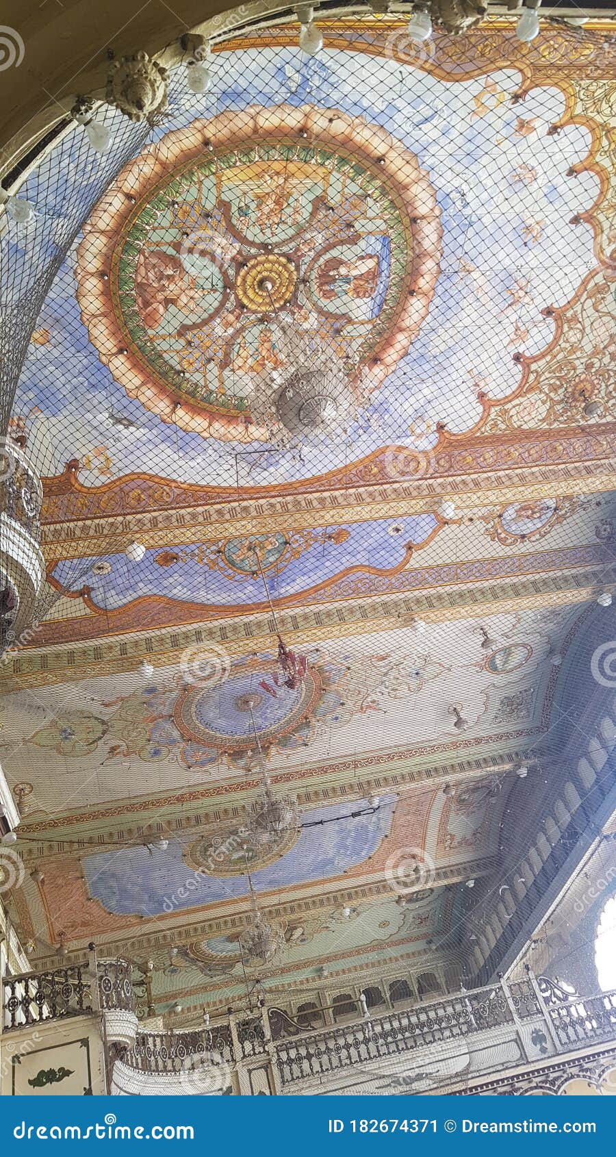 Colourful Ceiling Composition Stock Image - Image of flooring ...