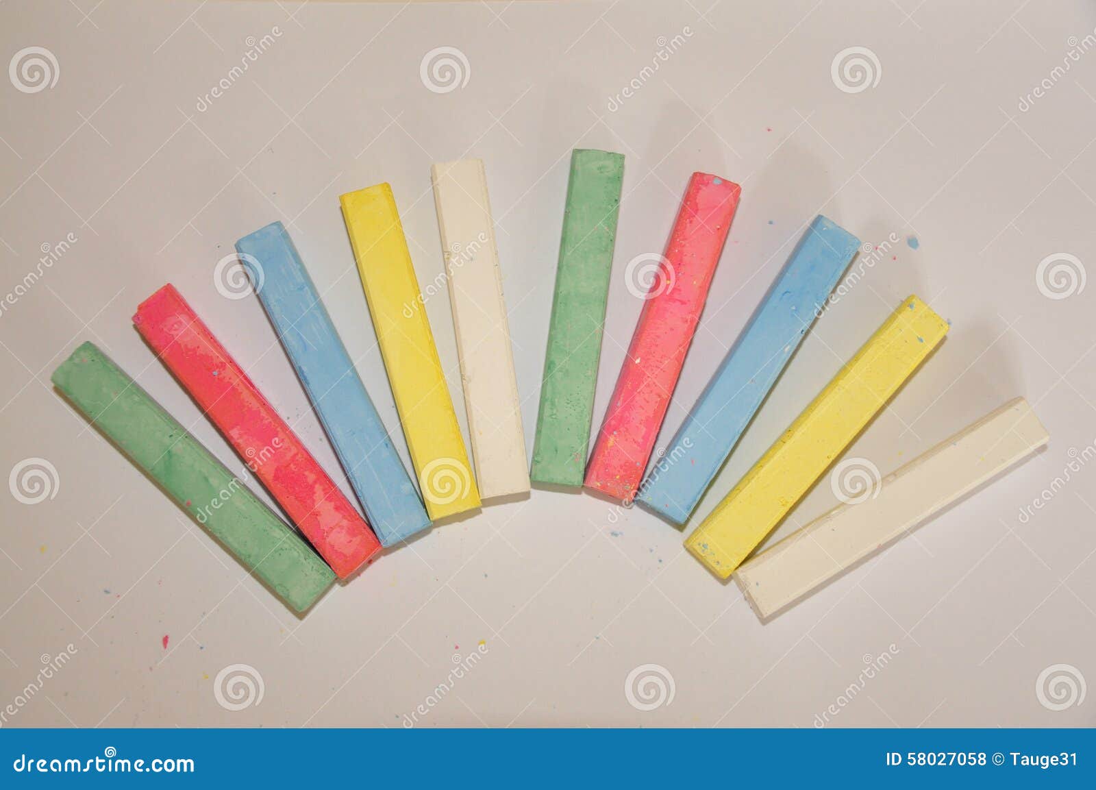 Colourful Chalks stock photo. Image of colourful, stationary - 58027058