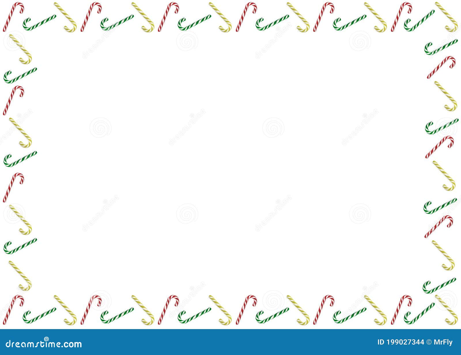 Colourful Christmas Candy Cane Border Stock Vector - Illustration of ...