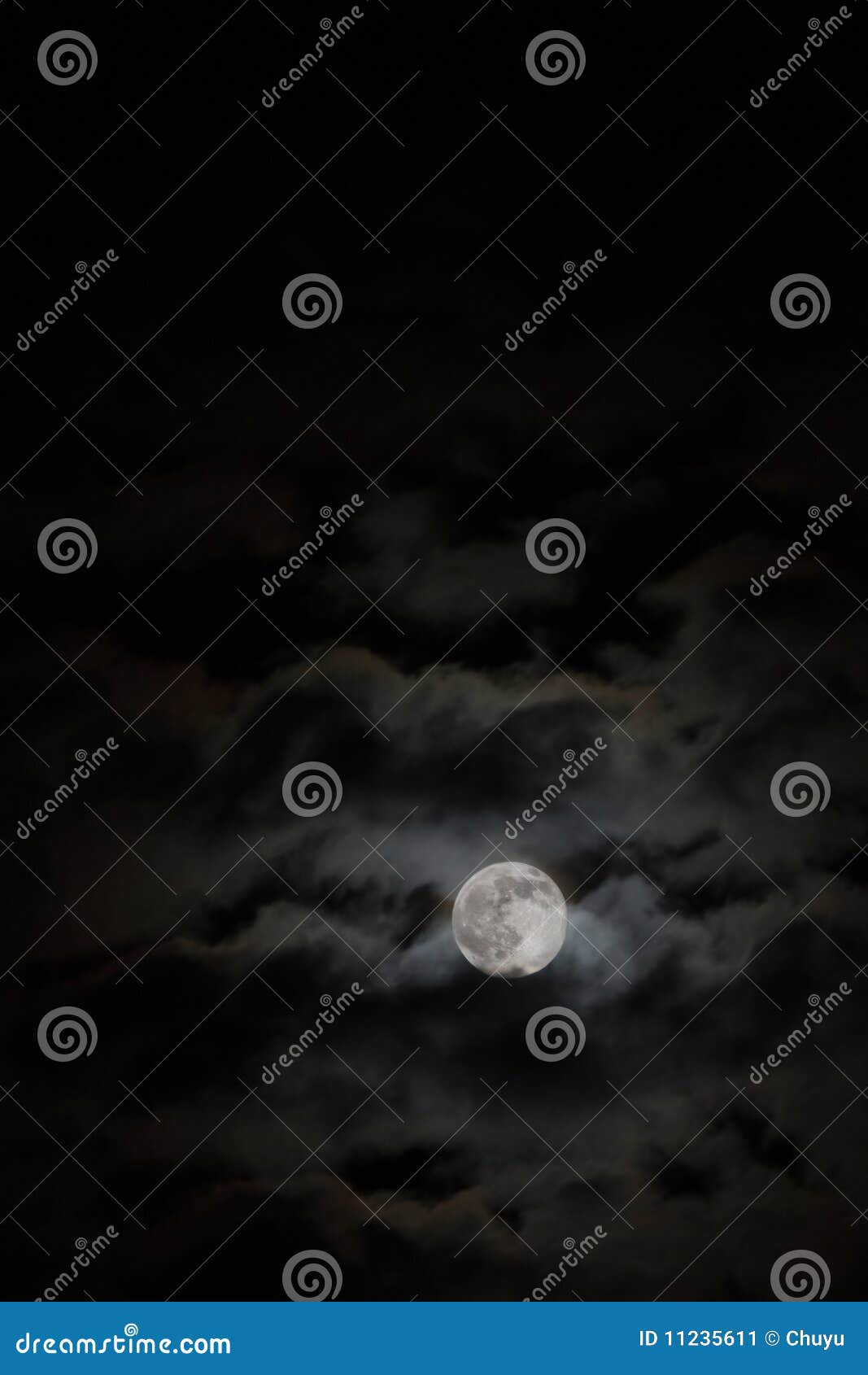 Colourful Clouds Chasing the Moon Stock Image - Image of traditional ...