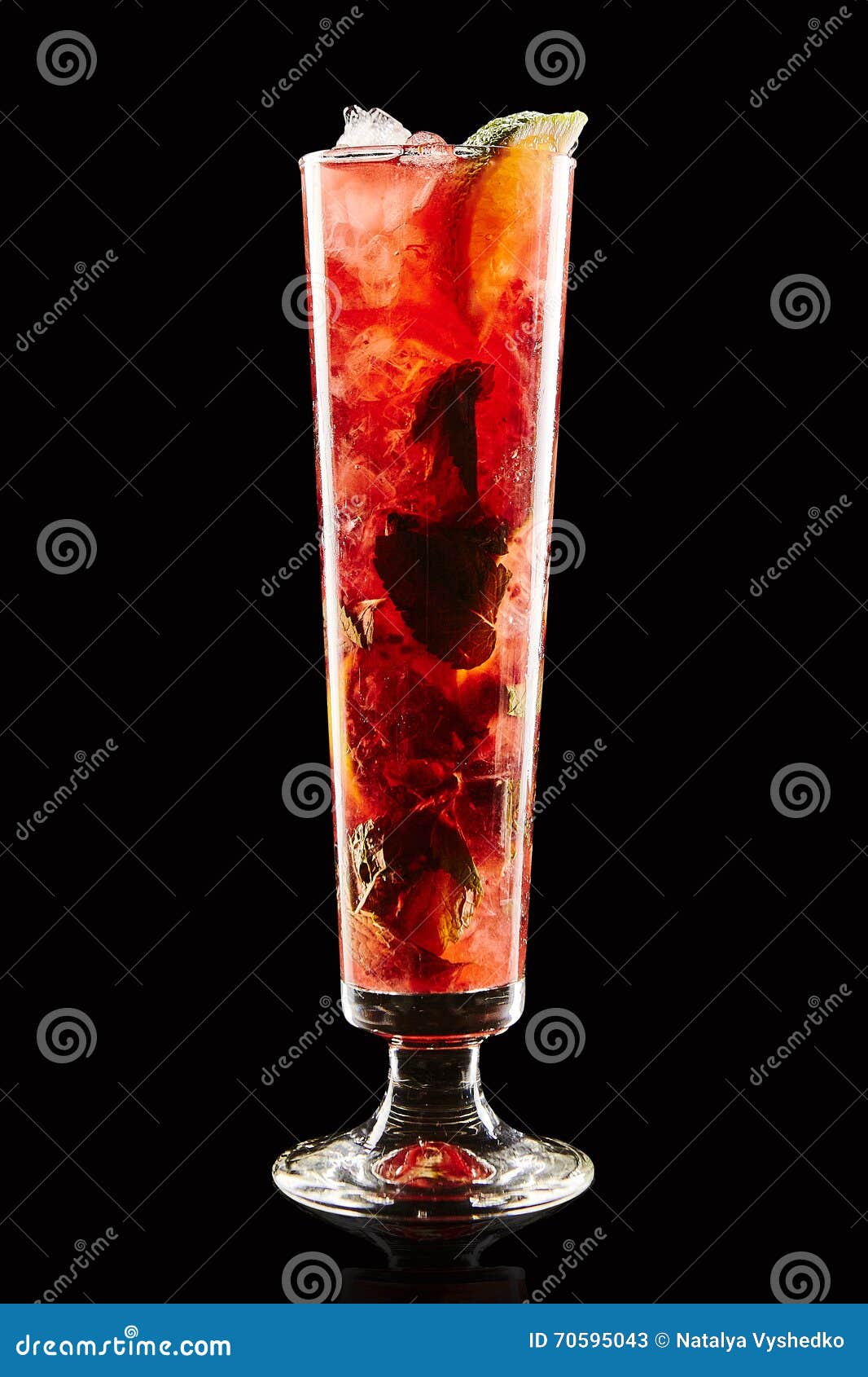Colourful Cocktail on the Black Background Stock Image - Image of ...