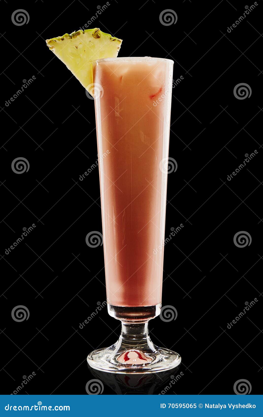 Colourful Cocktail on the Black Background Stock Image - Image of ...