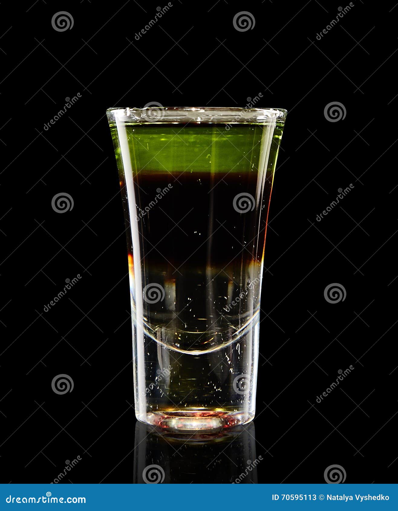 Colourful Cocktail on the Black Background Stock Image - Image of dark ...