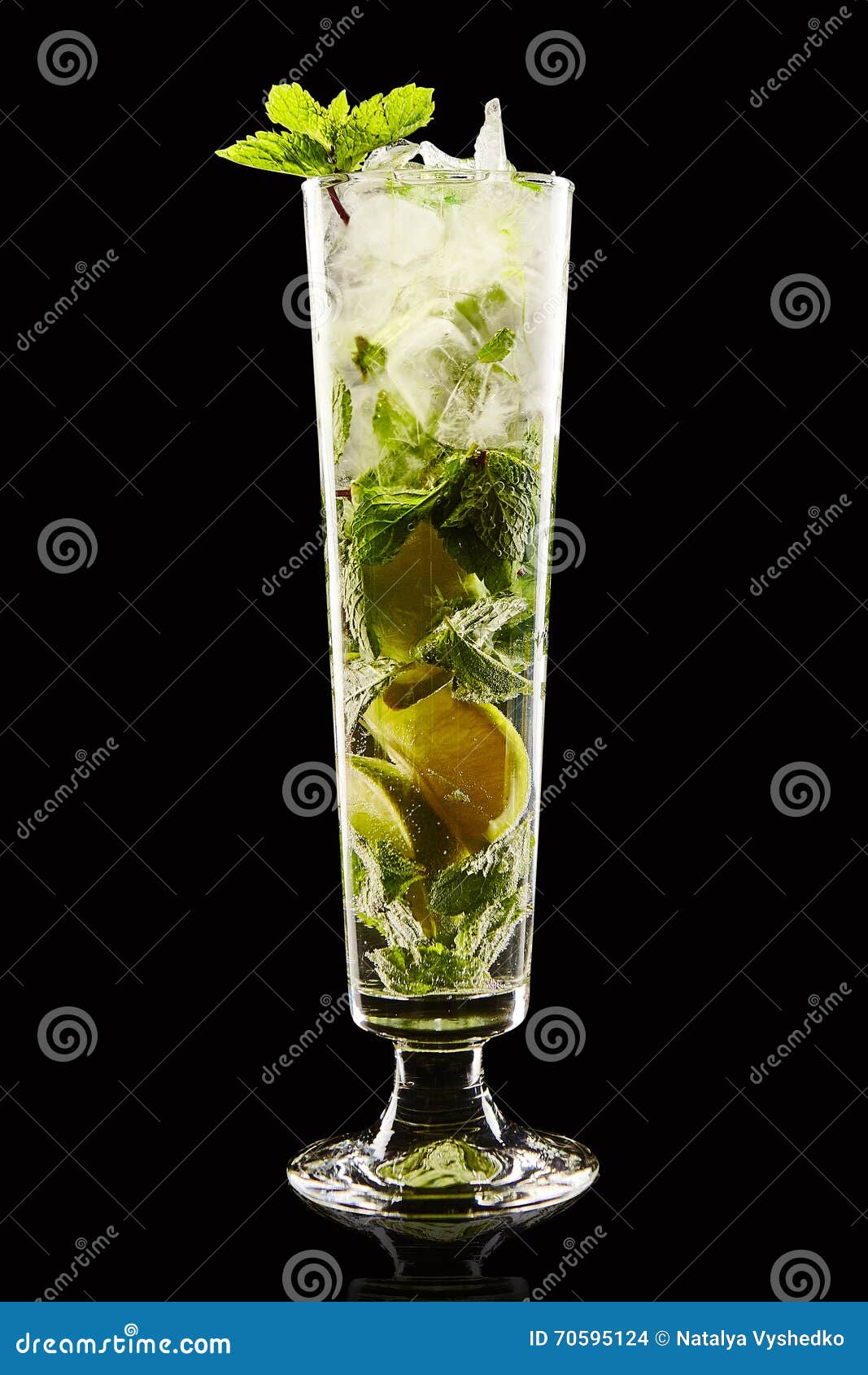 Colourful Cocktail on the Black Background Stock Photo - Image of ...