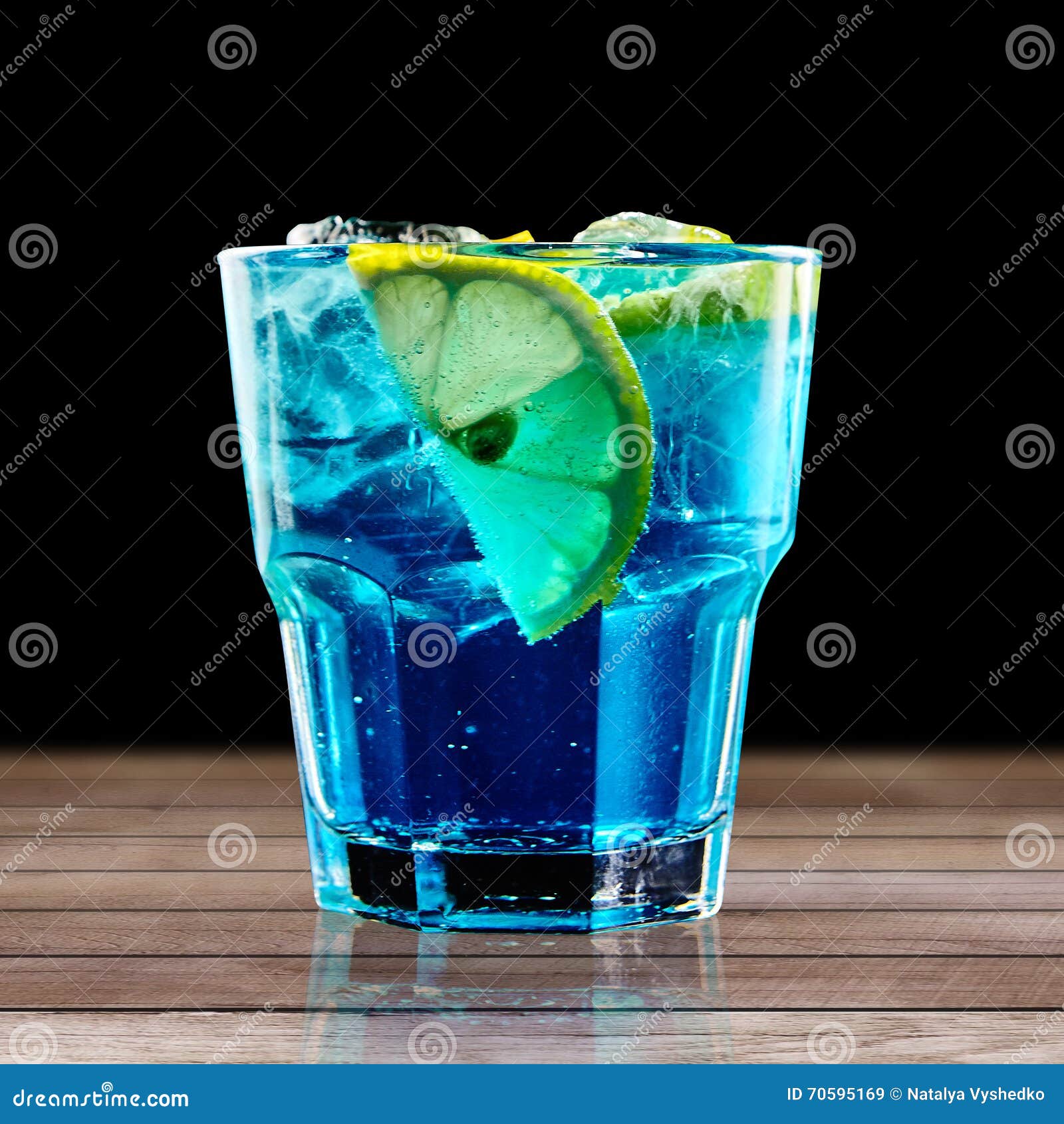 Colourful Cocktail on the Black Background Stock Image - Image of ...
