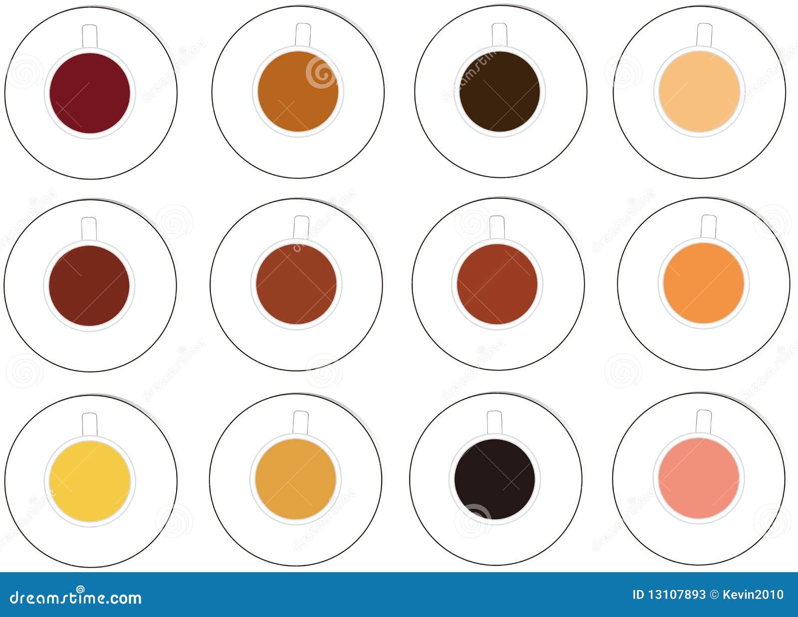 Colourful coffee stock illustration. Illustration of coffee - 13107893