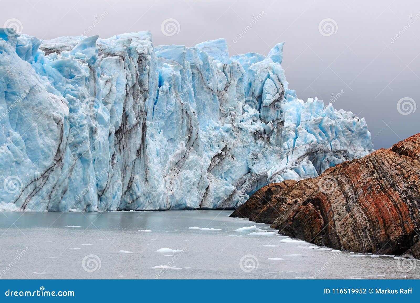 Ice and rock stock photo. Image of clima, patagonia - 116519952
