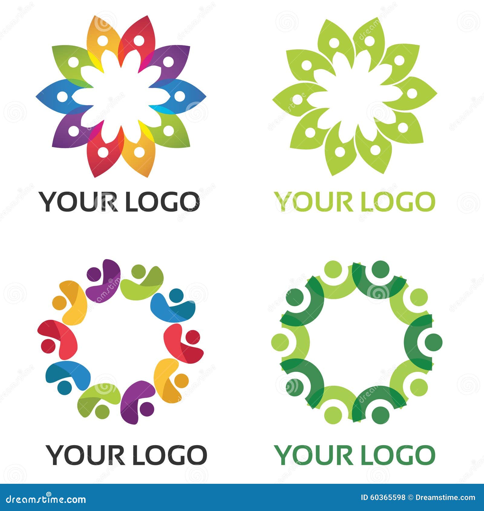 Colourful Community Logo stock vector. Illustration of community - 60365598