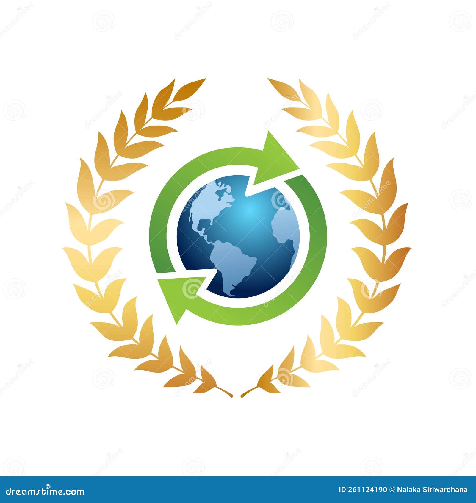 Colourful Community Recycle Circle. Stock Illustration - Illustration ...