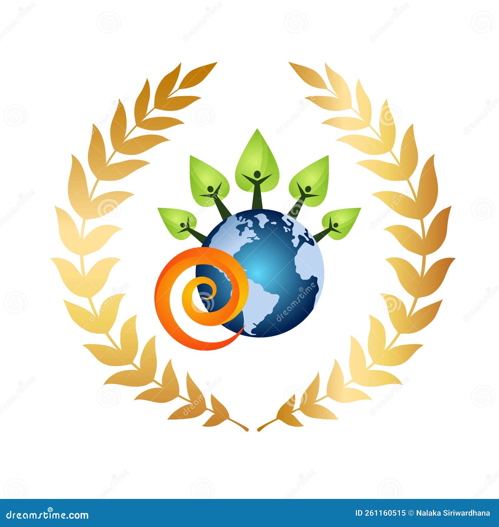 Colourful Community Recycle Circle. Stock Illustration - Illustration ...