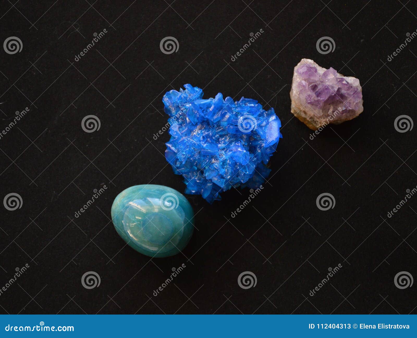 A Colourful Composition of Three Gemstones, Violet, Blue and Turkish ...