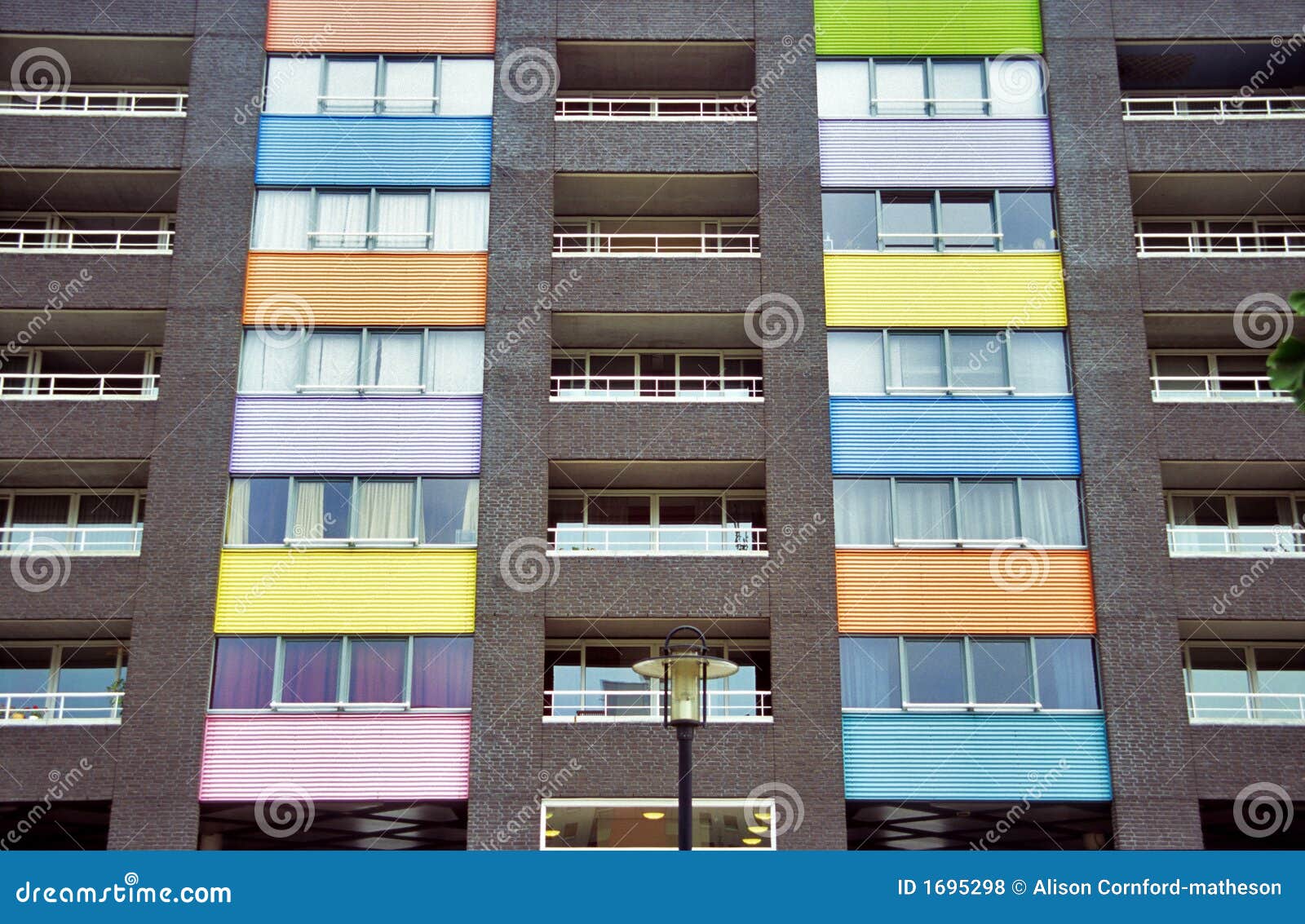 Colourful Condos stock photo. Image of modern, building - 1695298