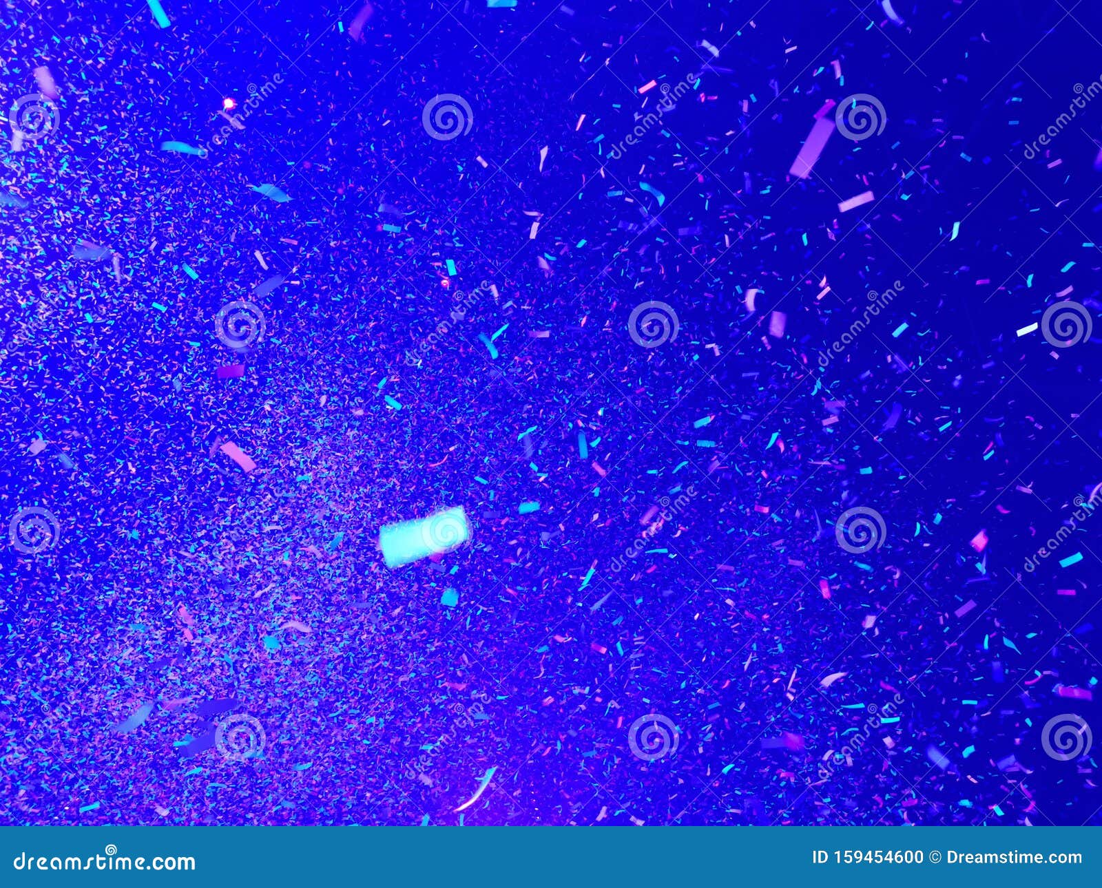 Colourful Confetti Falling stock photo. Image of blue - 159454600