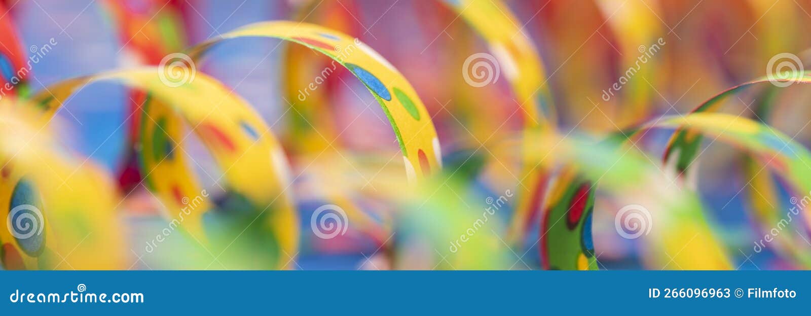 Colourful Confetti Streamer at Party Stock Image - Image of close, card ...