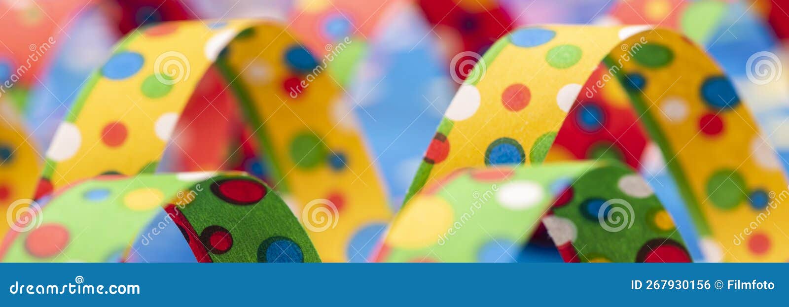 Colourful Confetti Streamer at Party Stock Photo - Image of card ...