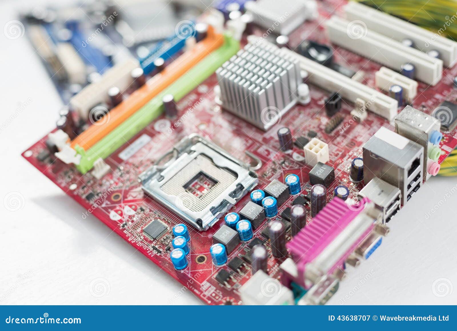 Colourful Cpu Close Up Shot Stock Image - Image of technology, system ...