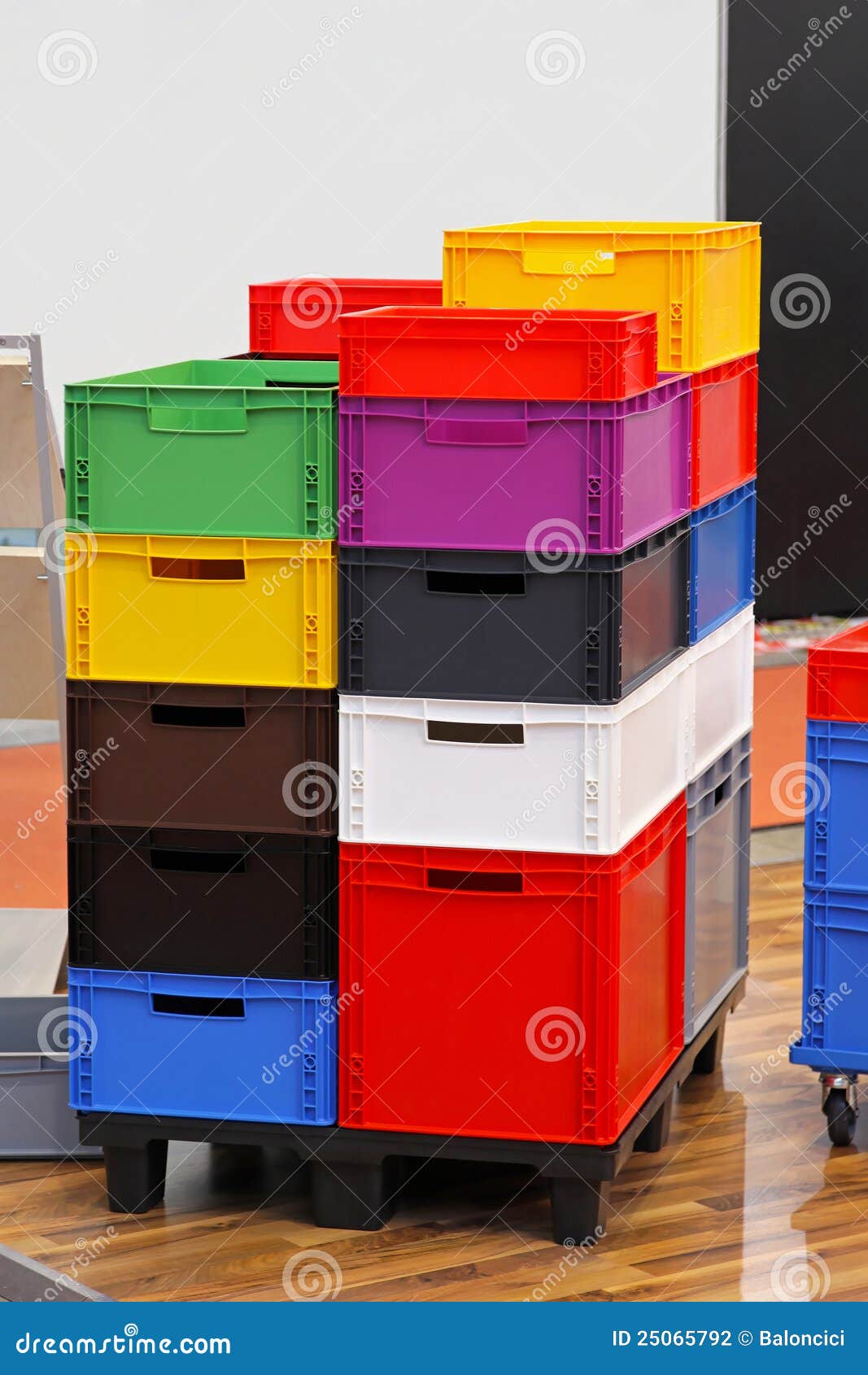 Colourful crates stock photo. Image of logistic, delivery - 25065792