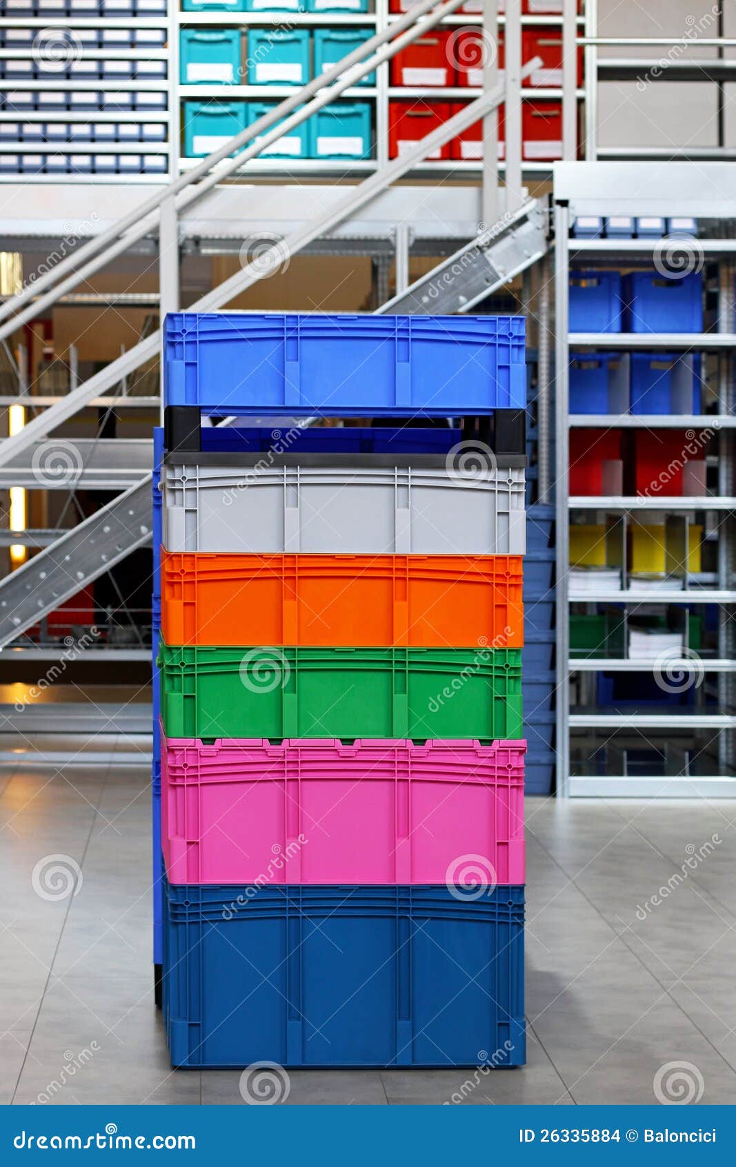 Colourful crates stock photo. Image of crates, boxes - 26335884