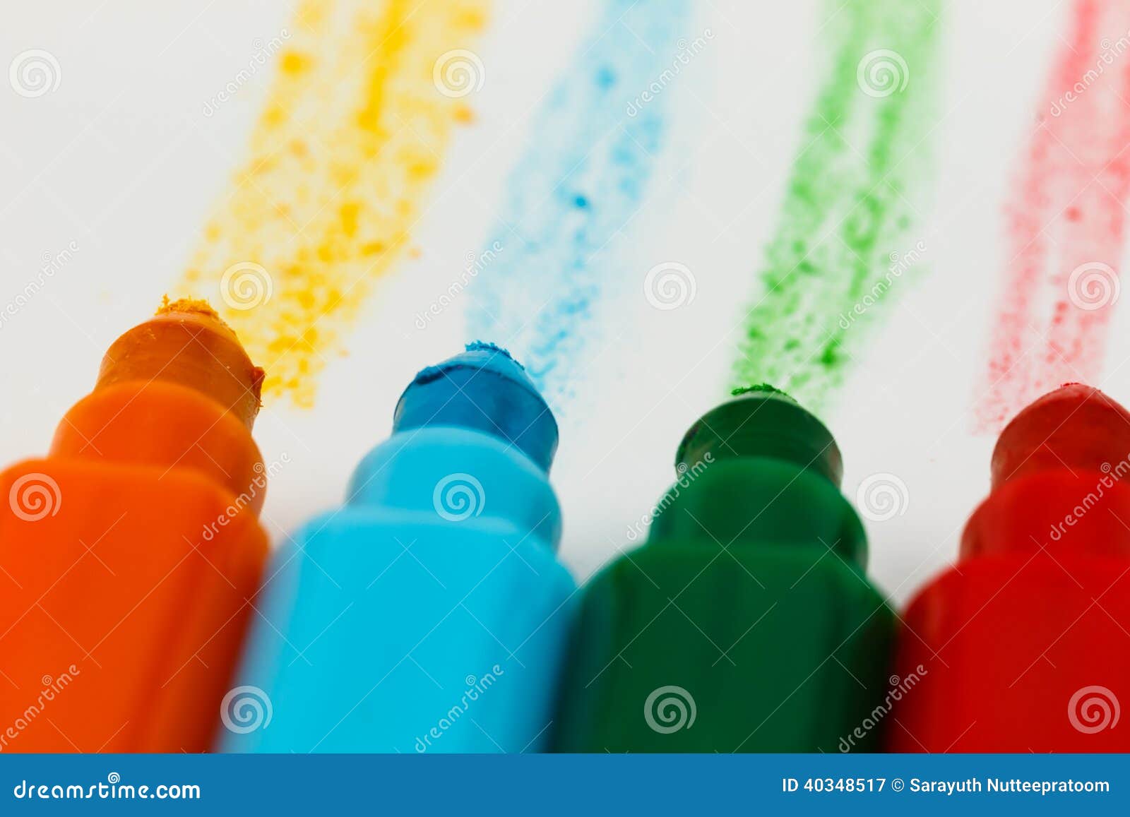 Colourful crayons stock image. Image of bright, colors - 40348517