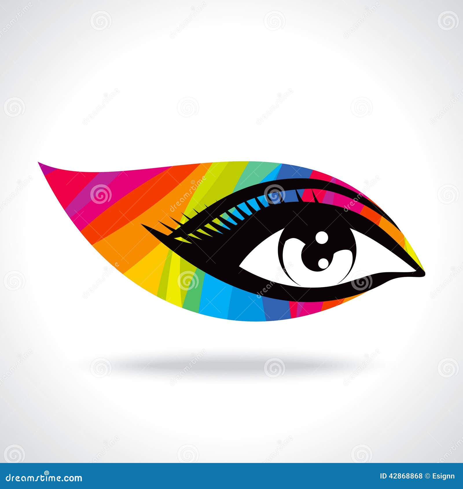 Colourful Creative Eye in Designer Concept Stock Vector - Illustration ...