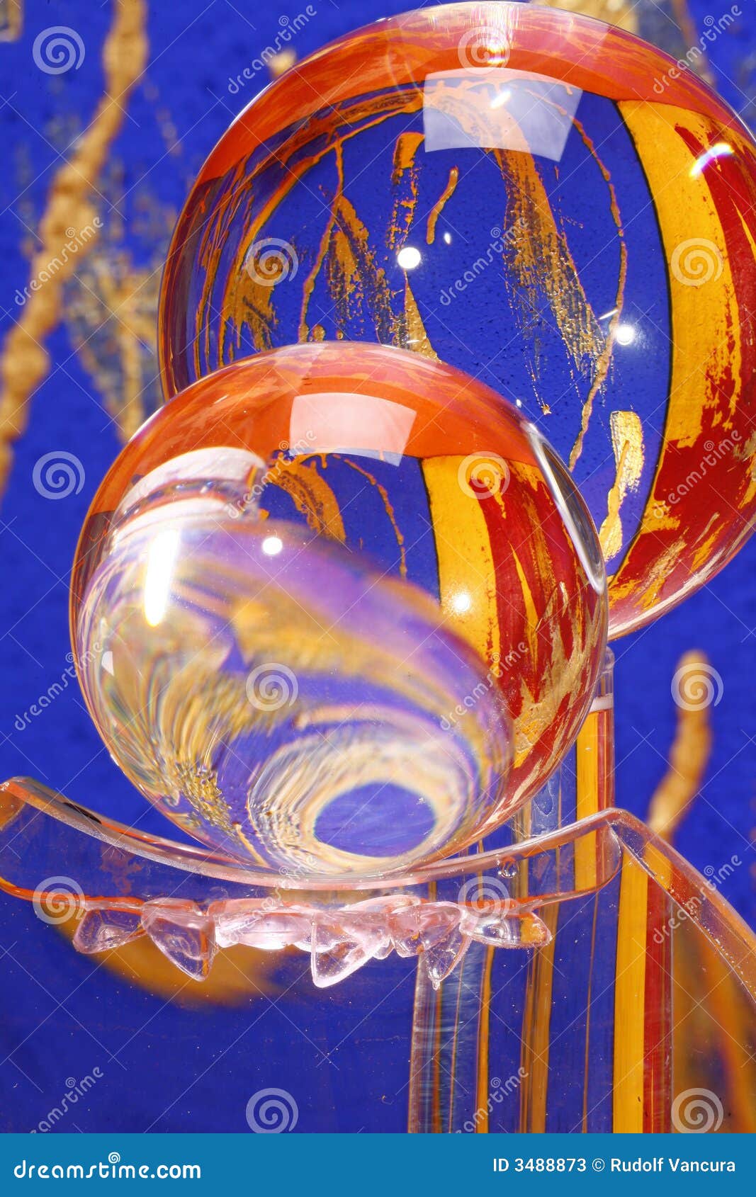 Colourful Crystal Glass Balls Stock Image - Image of distortion, artsy ...