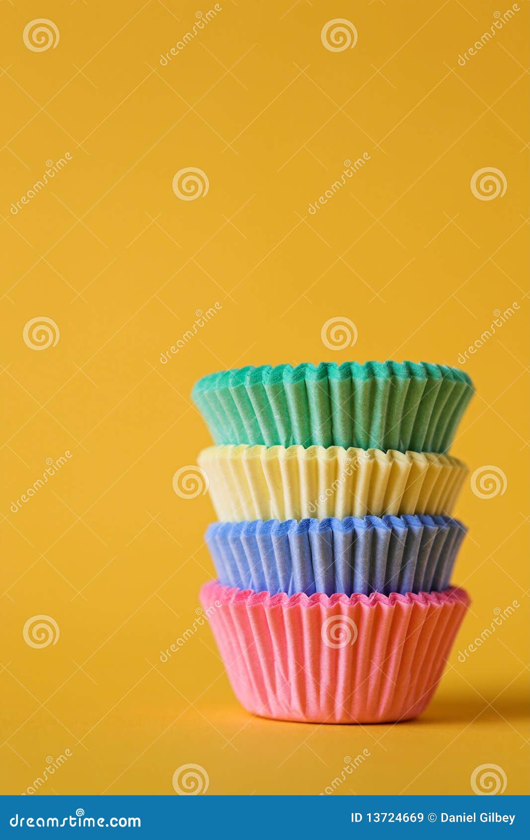 Colourful cupcake cases stock image. Image of cupcake - 13724669