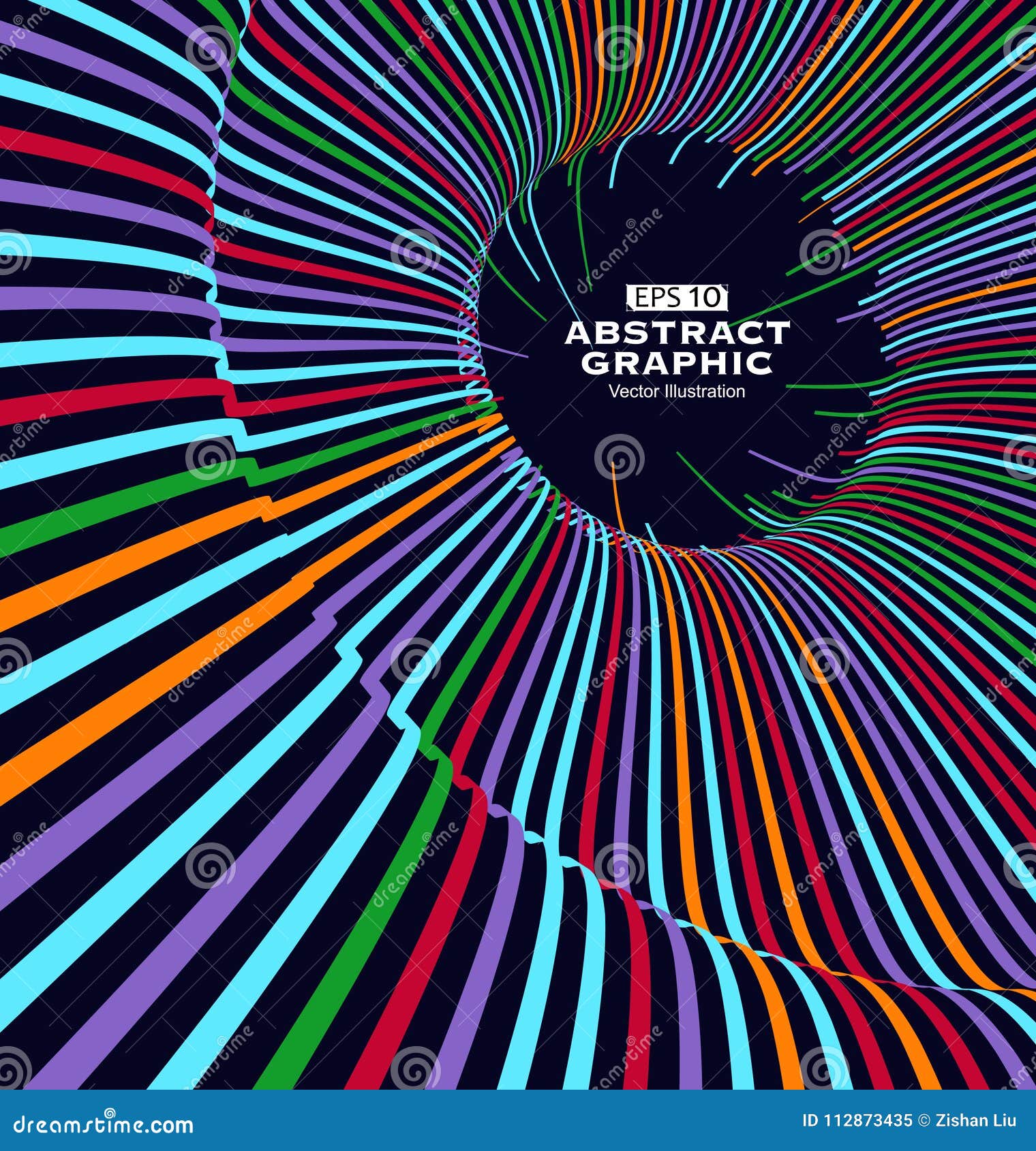 Colourful Curve Composition Have a Sense of Perspective Background ...