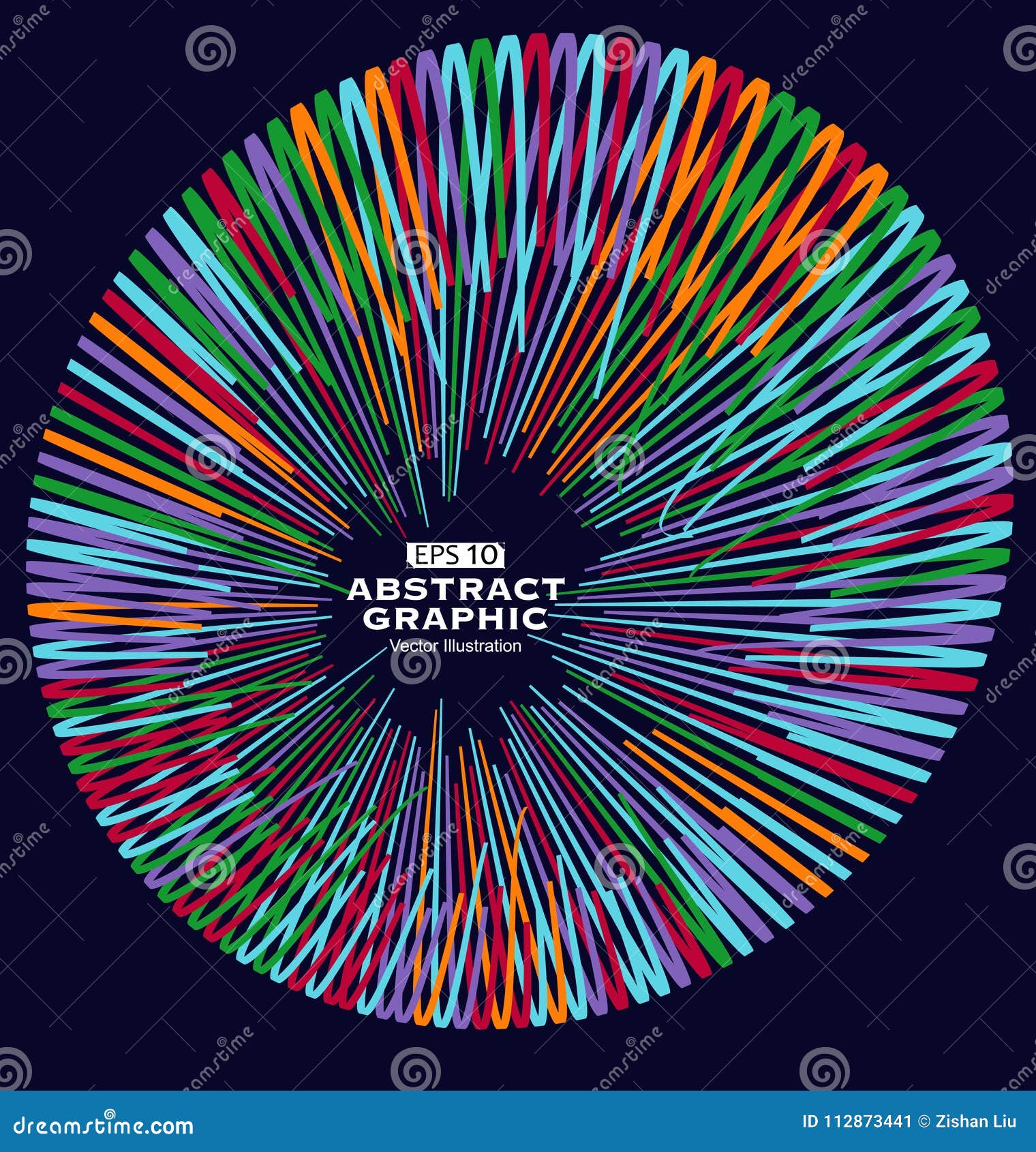 Colourful Curve Composition Have a Sense of Perspective Background ...