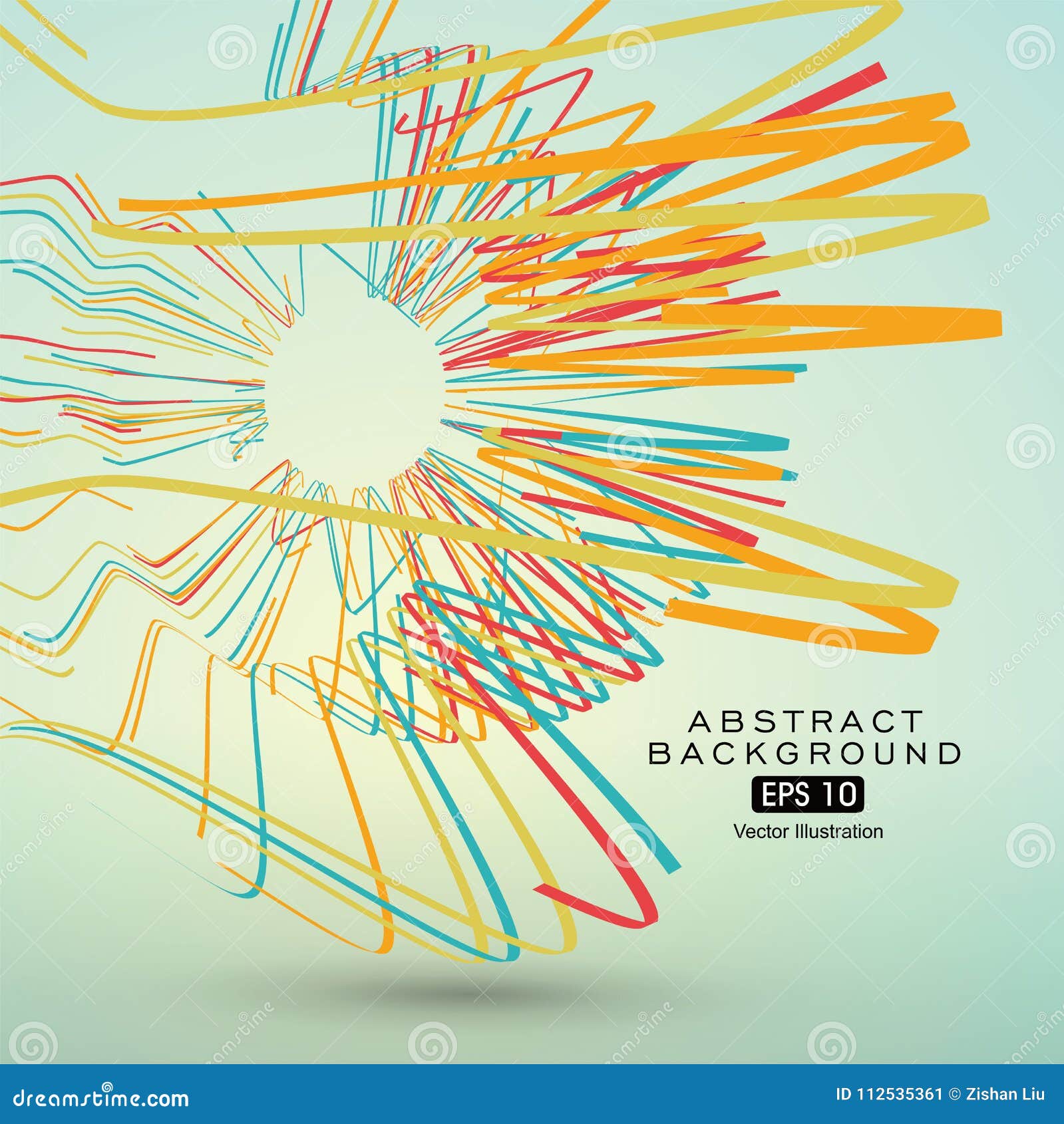 Colourful Curve Composition Have a Sense of Perspective Background ...