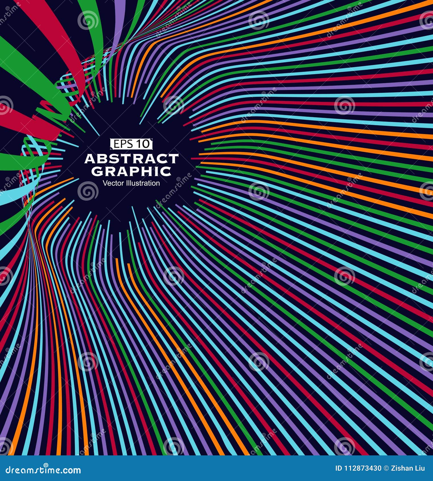 Colourful Curve Composition Have A Sense Of Perspective Background ...