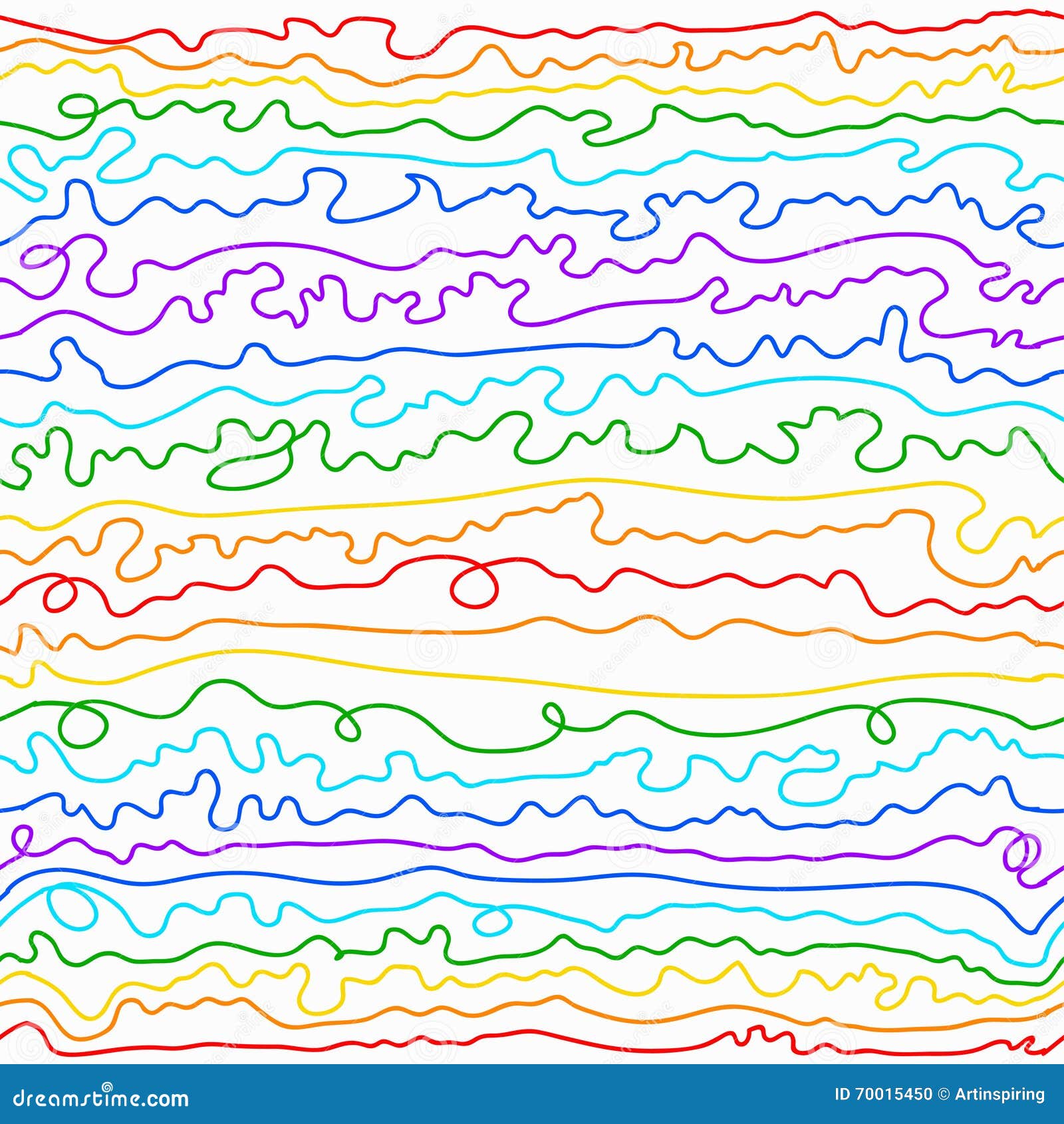 Colourful curved lines. stock vector. Illustration of lines - 70015450