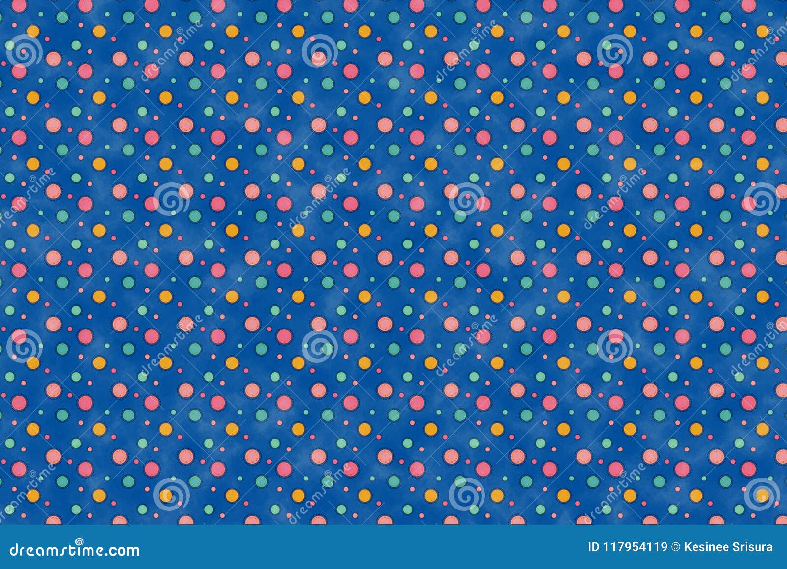 Colourful Dashed Circle with Paper Textured on Blue Background Stock ...