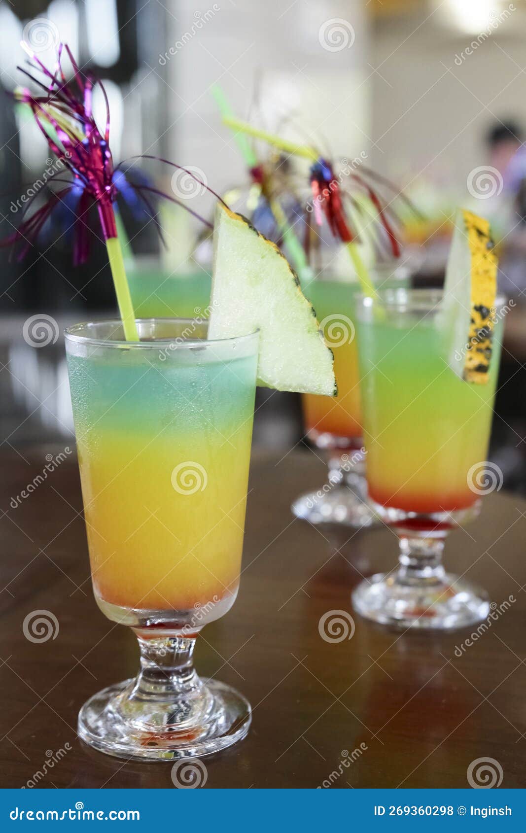 Decorated Cocktail Beautiful Full Color Stock Photo - Image of ...