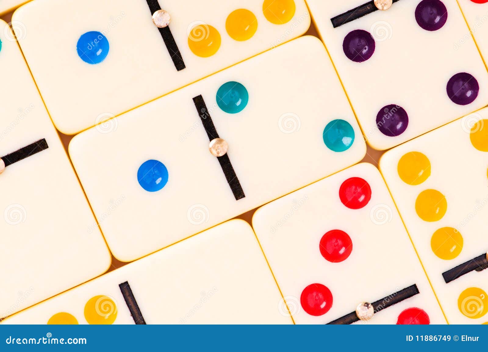 Colourful dominoes stock image. Image of dots, number - 11886749